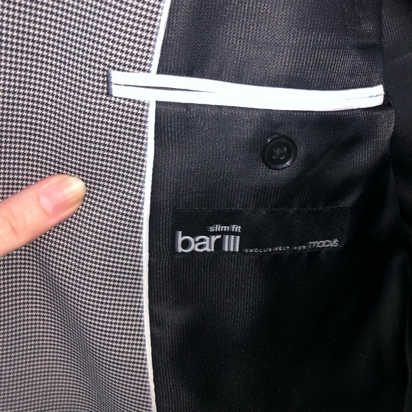 Bar III | Suits & Blazers | Mens Bar Iii For Macys Black White Suit ...